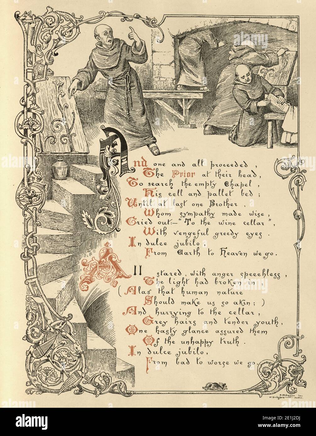 Monk medieval hi-res stock photography and images - Alamy