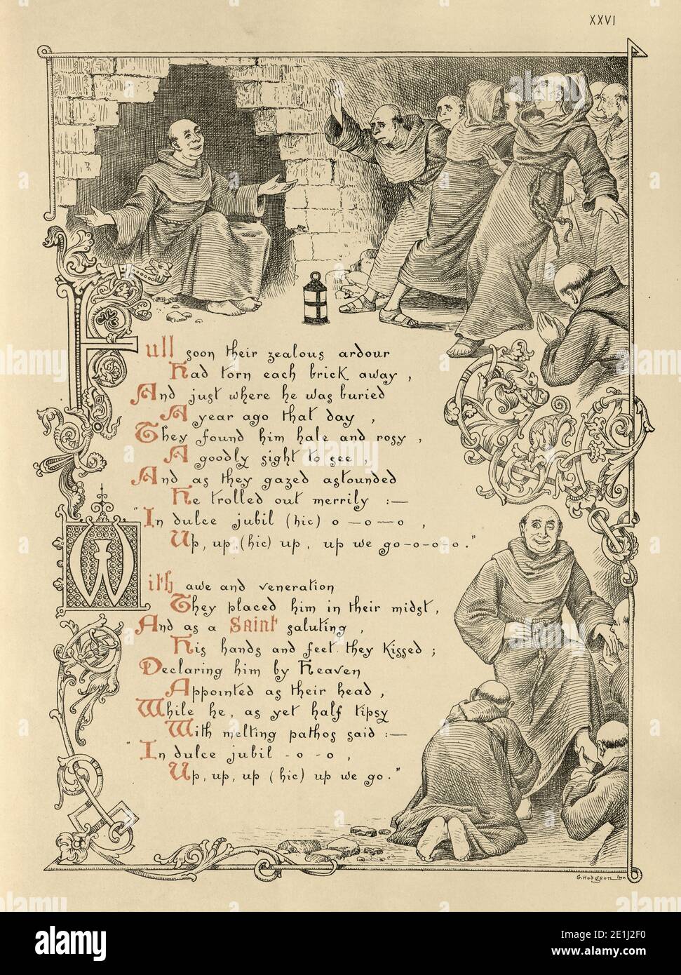 Immurement, Walling in of a disobedient monk, Miracle survival. The lay ...