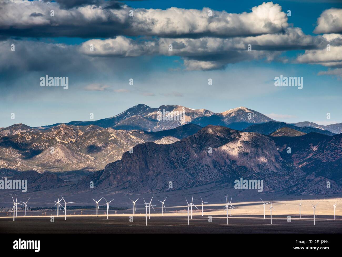 Distant view and wind turbines hi-res stock photography and images - Alamy