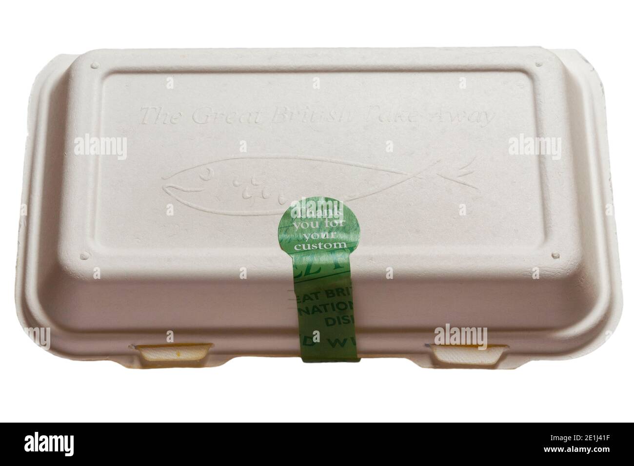 bio box medium made from sustainable sources isolated on white ...