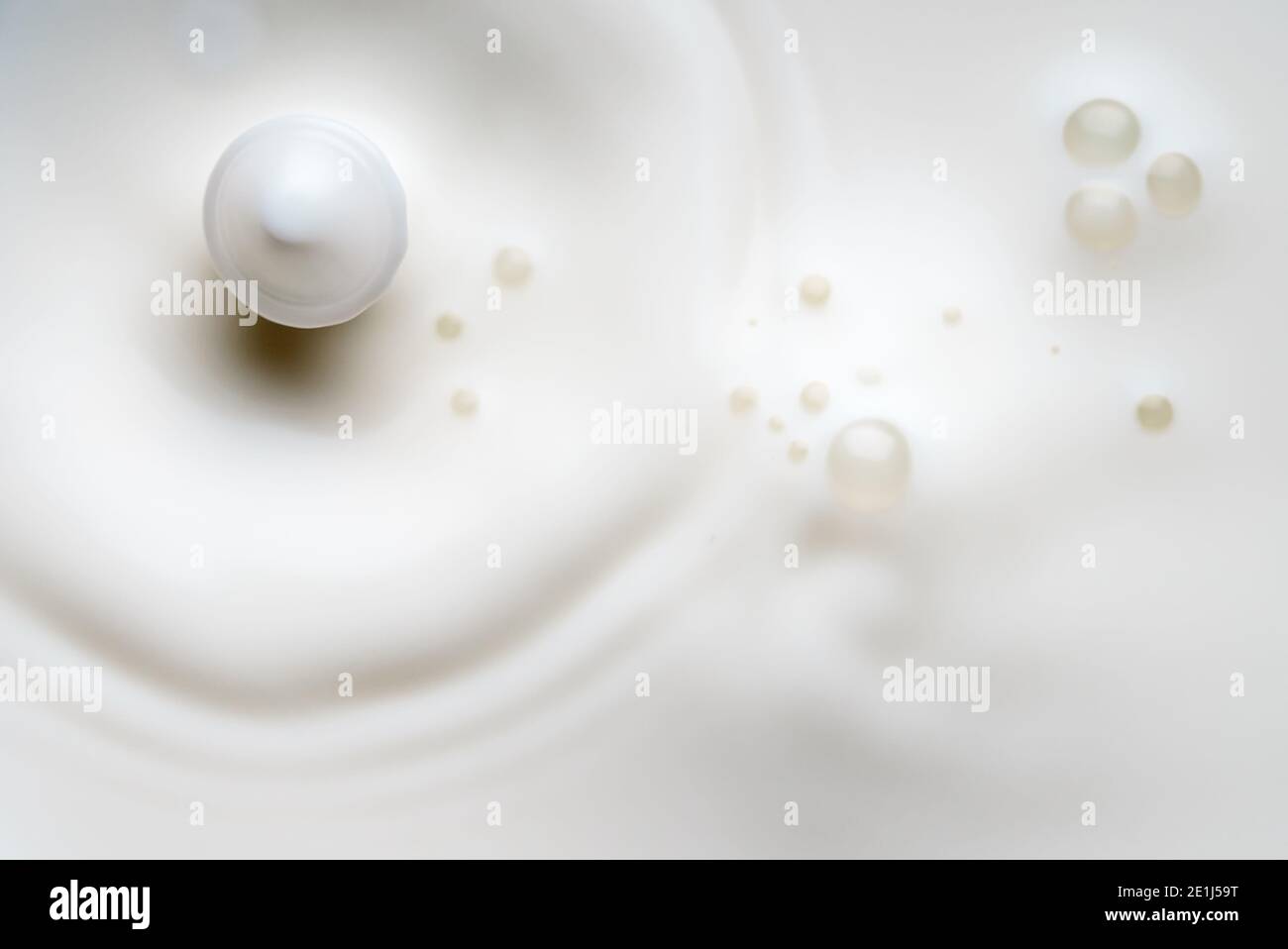Creamy milk from above hi-res stock photography and images - Alamy