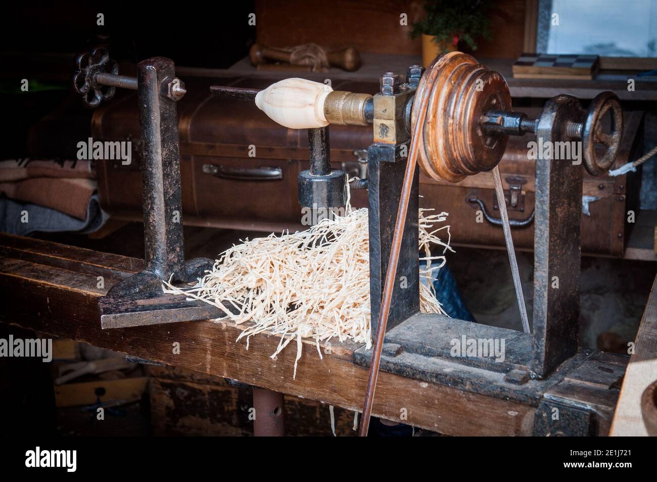 Hand jack plane and wood chips. Wood chip machine Stock Photo - Alamy