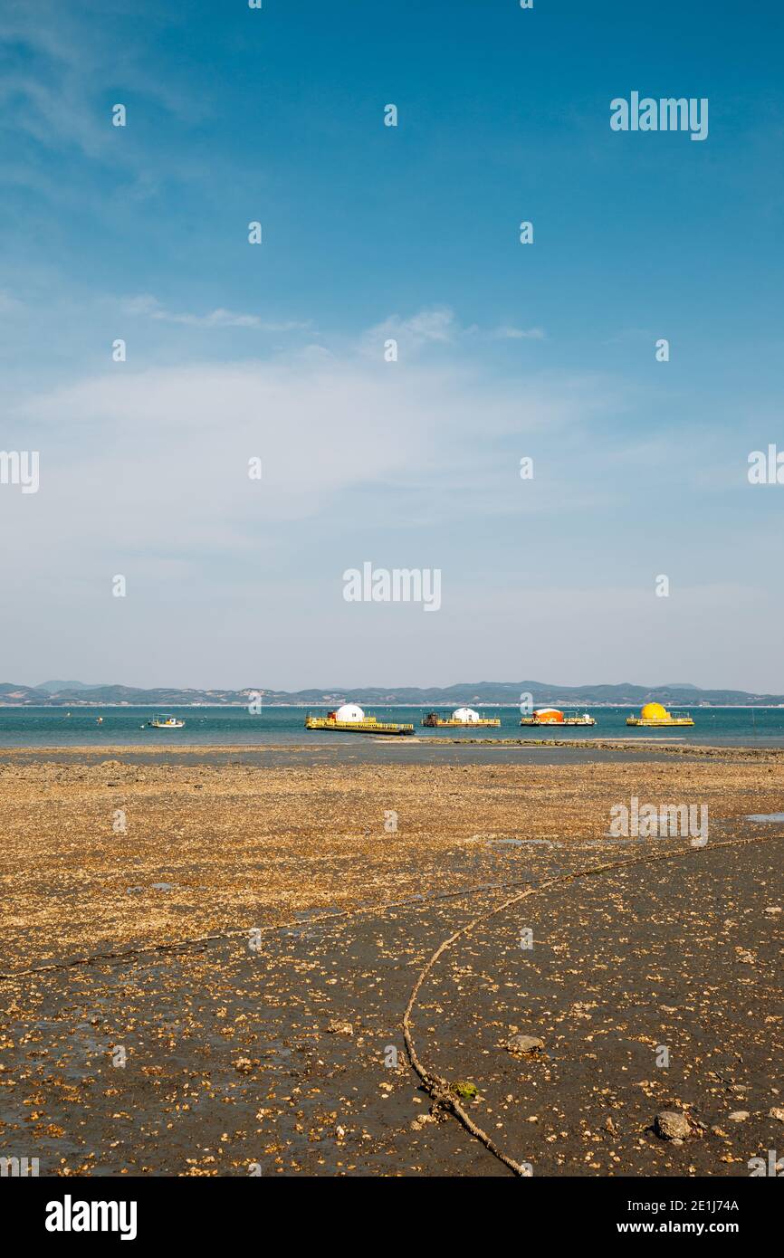 Seascape at Anmyeonam temple in Anmyeondo Island, Taean, Korea Stock ...