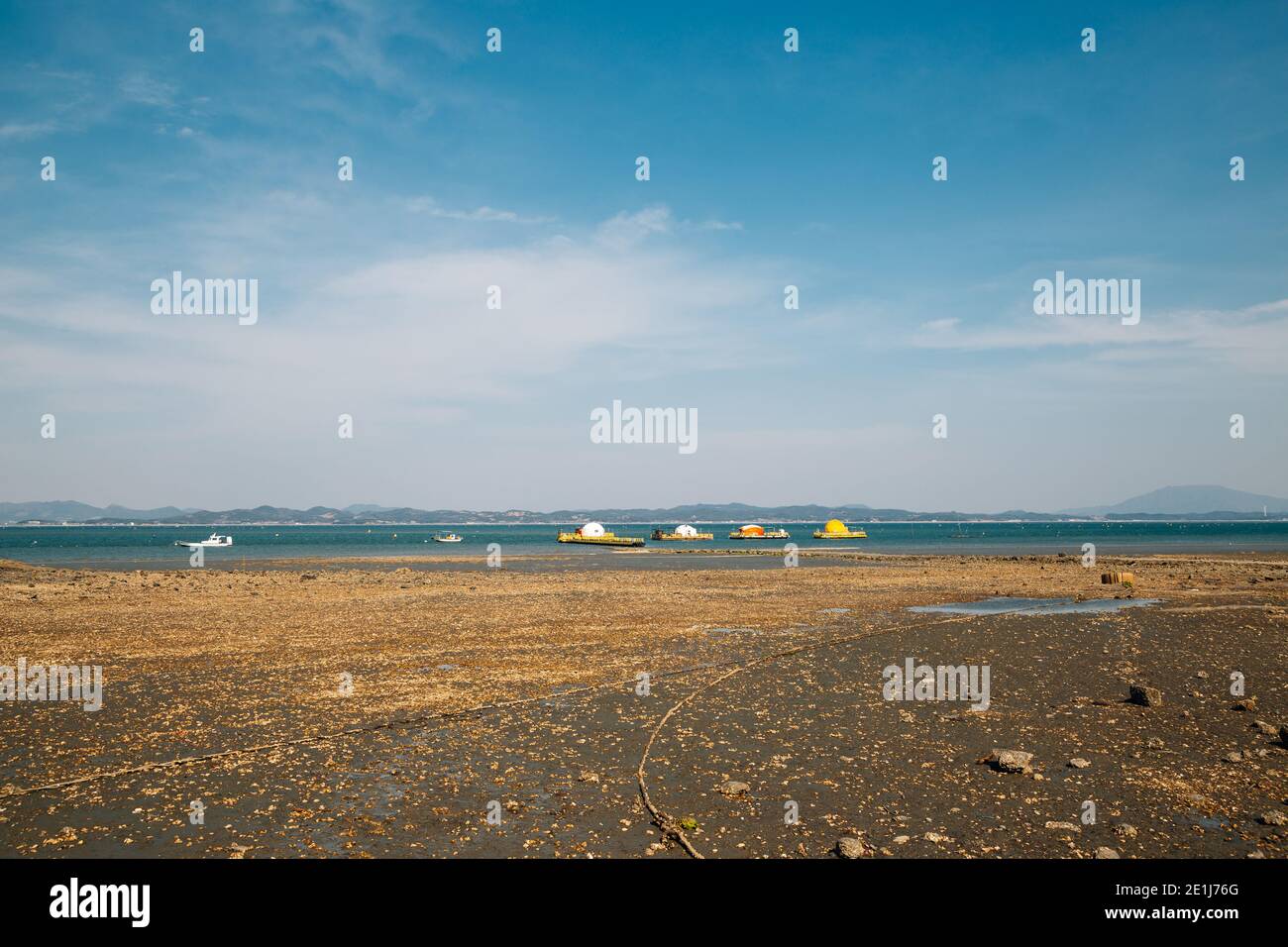 Seascape at Anmyeonam temple in Anmyeondo Island, Taean, Korea Stock ...