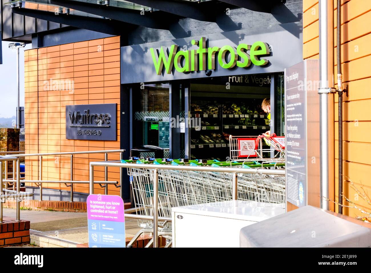Leatherhead Surrey, London UK, John Lewis Waitrose Supermarket High ...