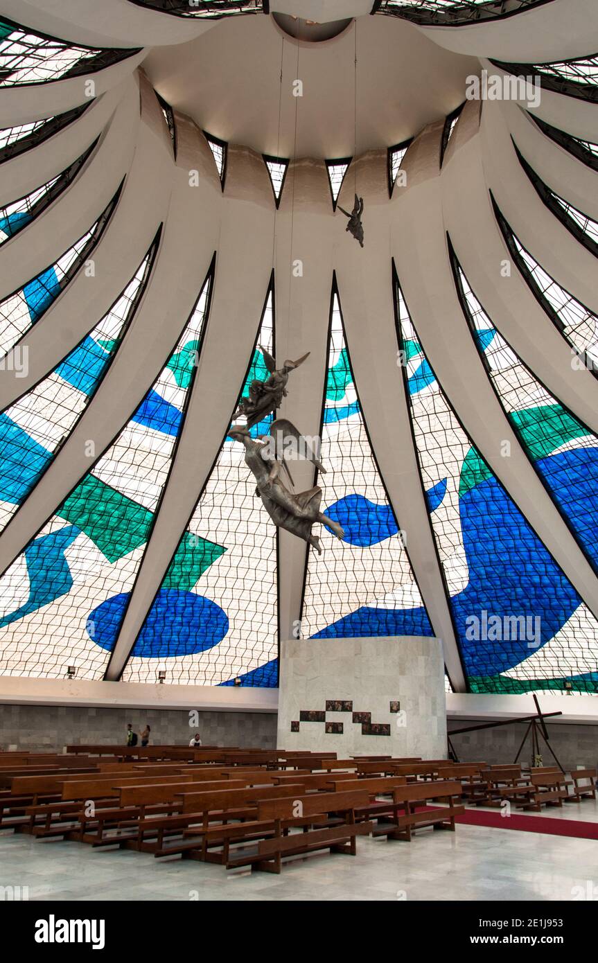 Inside of the cathedral of brasilia hi-res stock photography and images ...