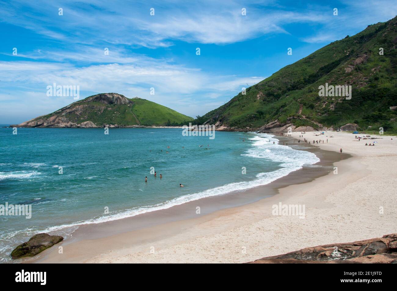 Praia do Meio Beach near Grumari, Rio de Janeiro, Brazil Stock Photo ...
