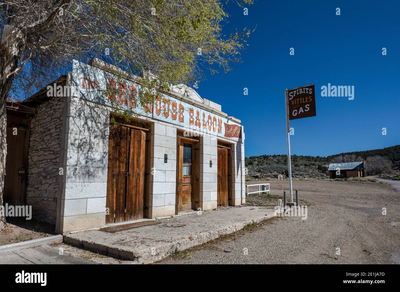 Ore House Saloon, built in 1864 in Ione, Shoshone Mountains, Nevada ...