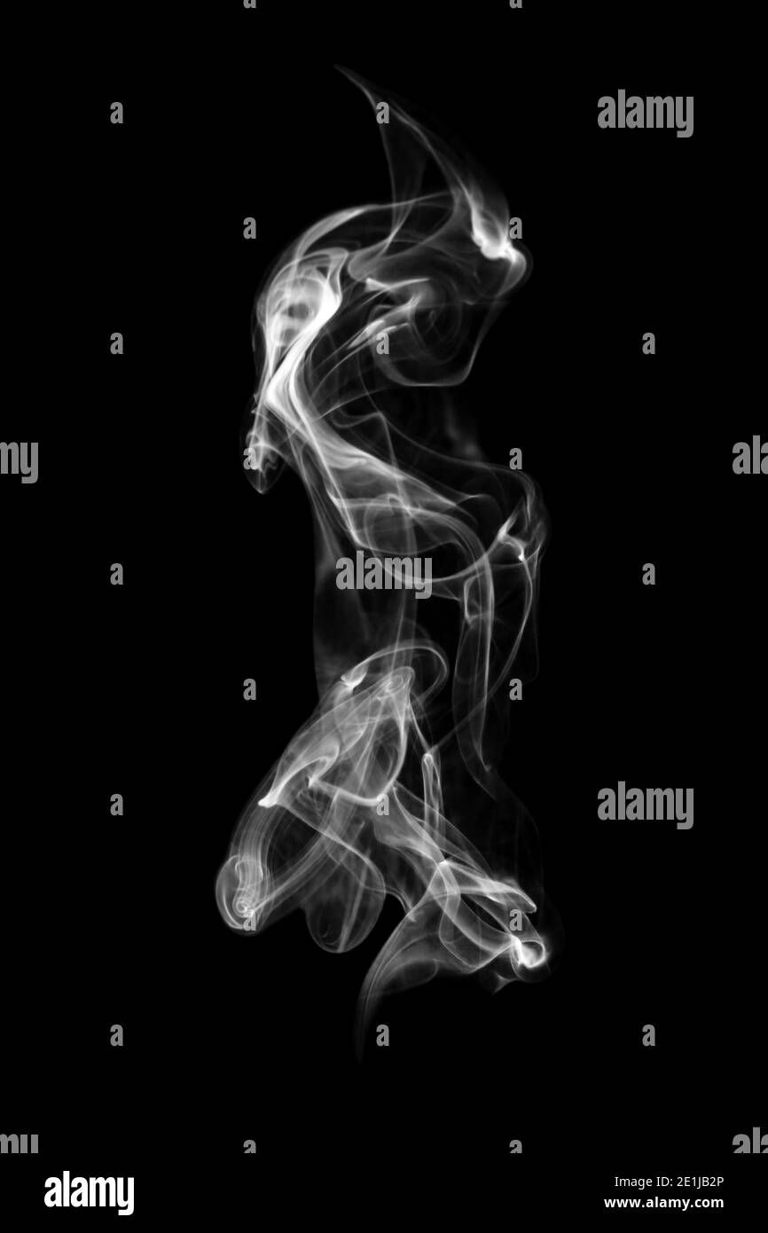 Smoke background mysterious mist Black and White Stock Photos & Images ...