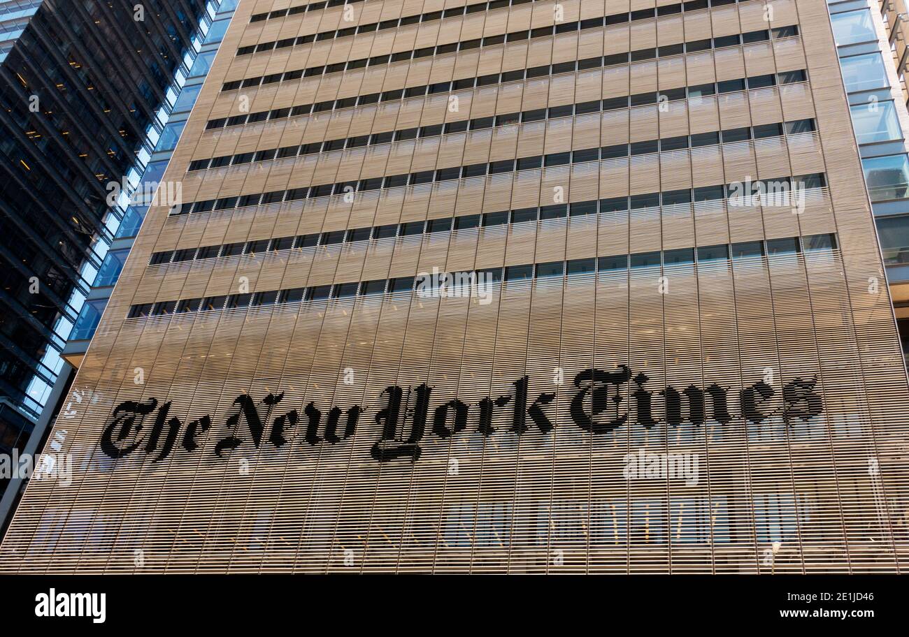 The New York Times building Manhattan NYC Stock Photo - Alamy