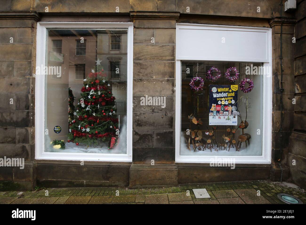 Winter Wanderland Sandgate / High Street, Ayr. Scotland, UK. A local ...