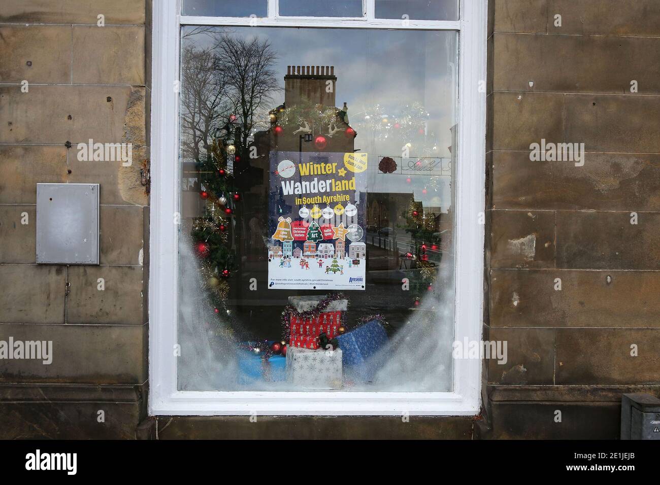 Winter Wanderland Sandgate / High Street, Ayr. Scotland, UK. A local ...