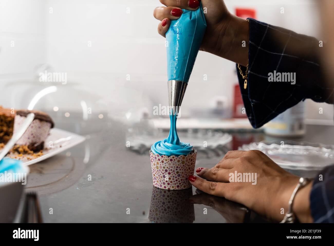 Messy cupcake hi-res stock photography and images - Alamy