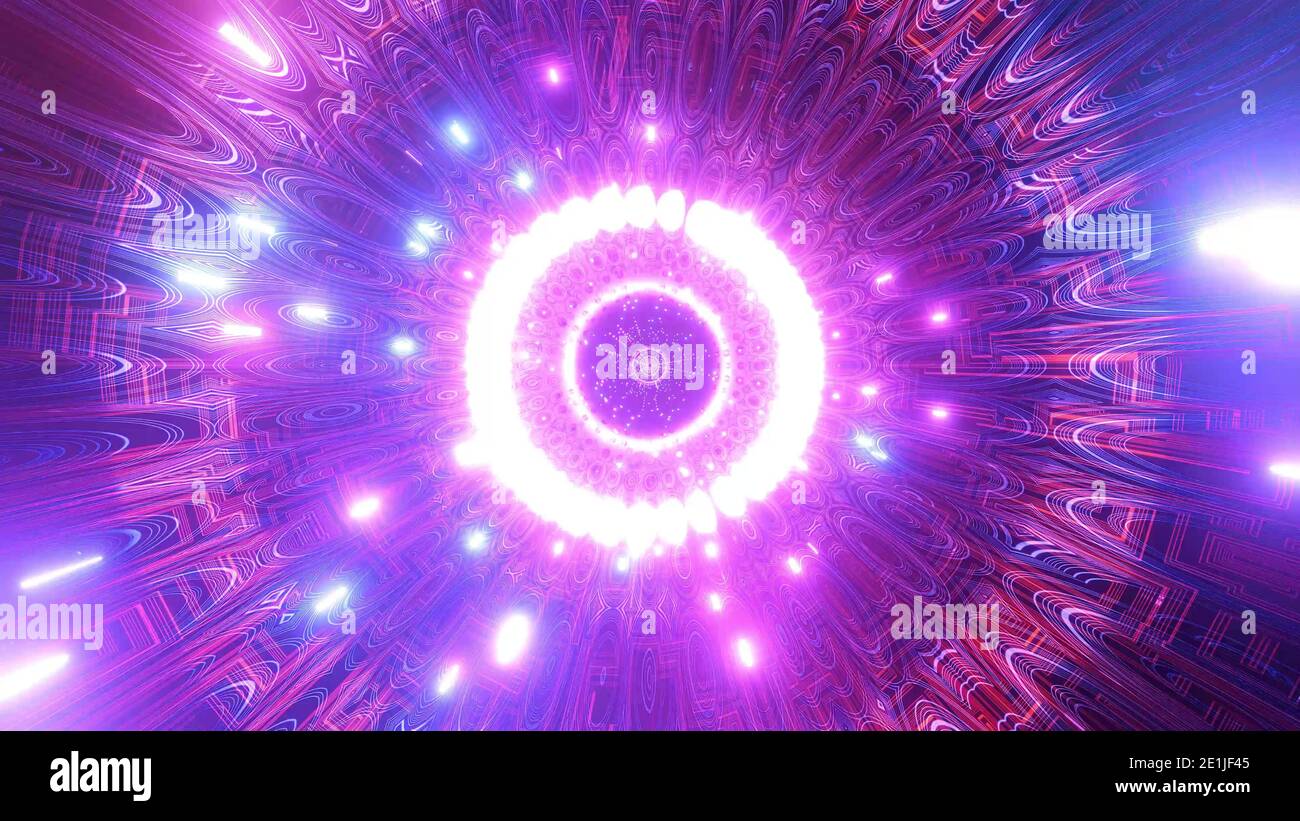 Alien space ship tunnel 3d illustration visual artwork design ...