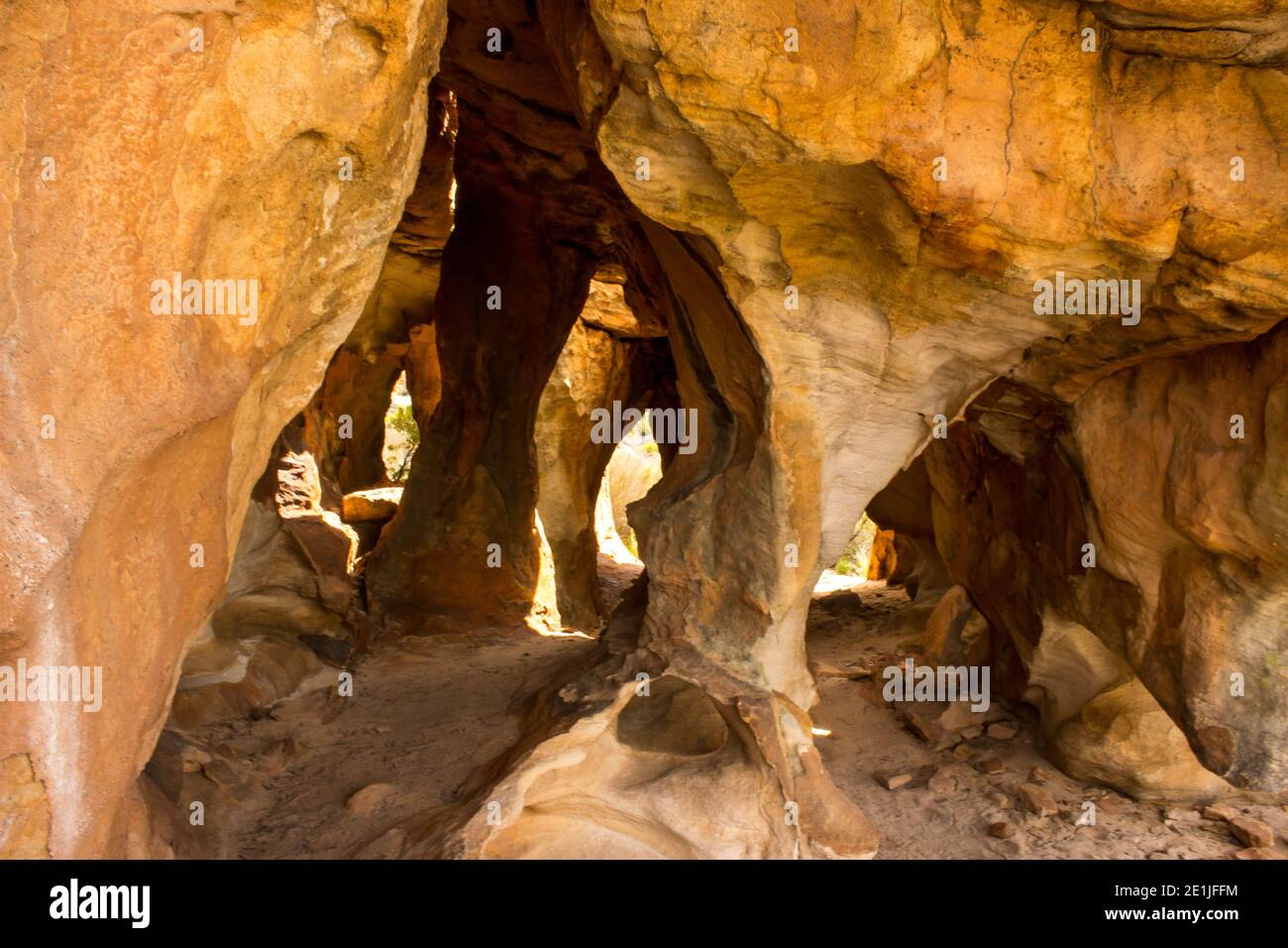 Inside the main cavern of the Stadsaal (Town Hall in Afrikaans) Caves ...