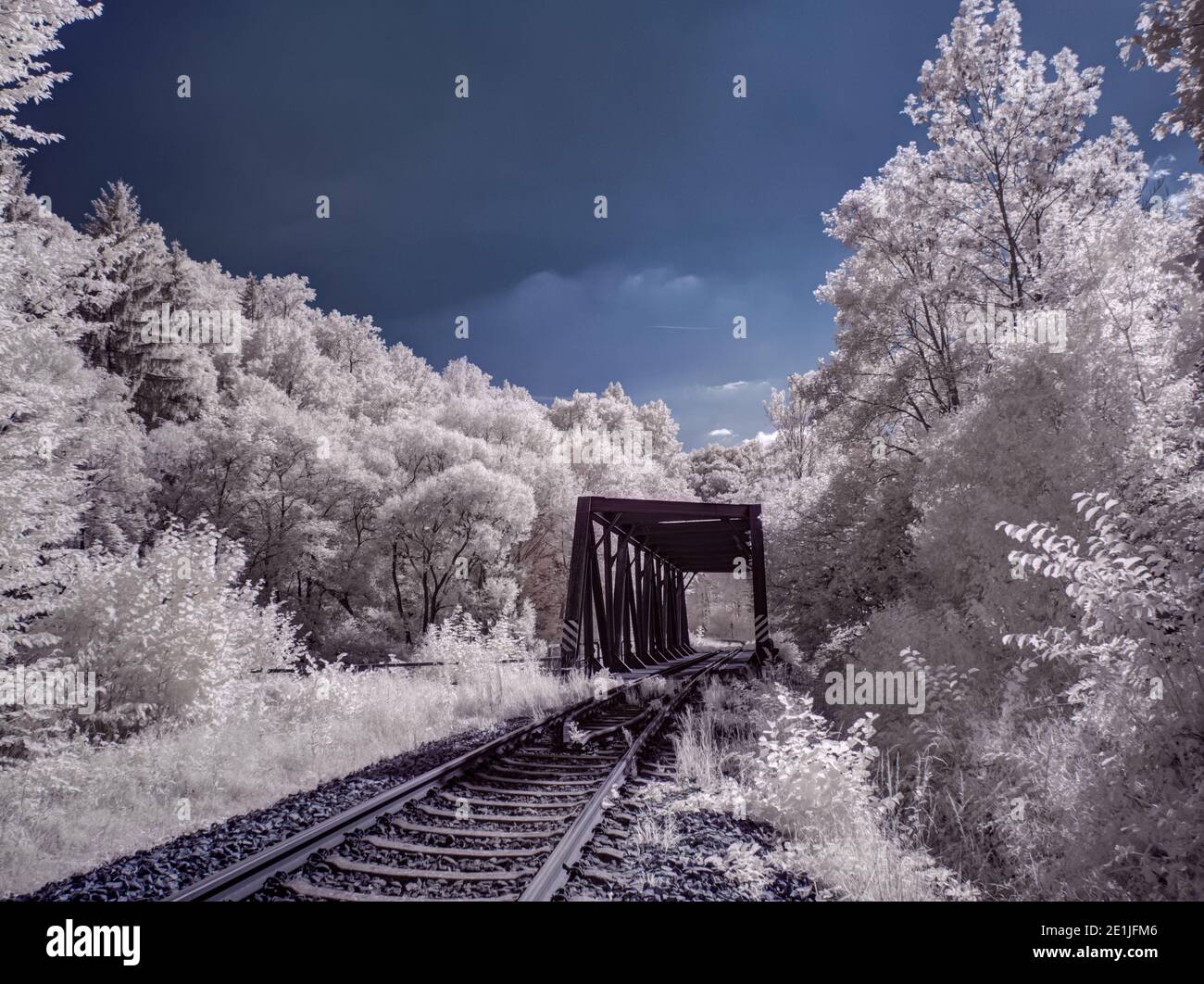 infrared photography - ir photo of landscape with tree under sky with ...
