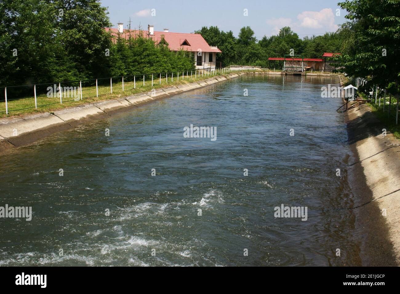 A fish farm in Romania Stock Photo - Alamy