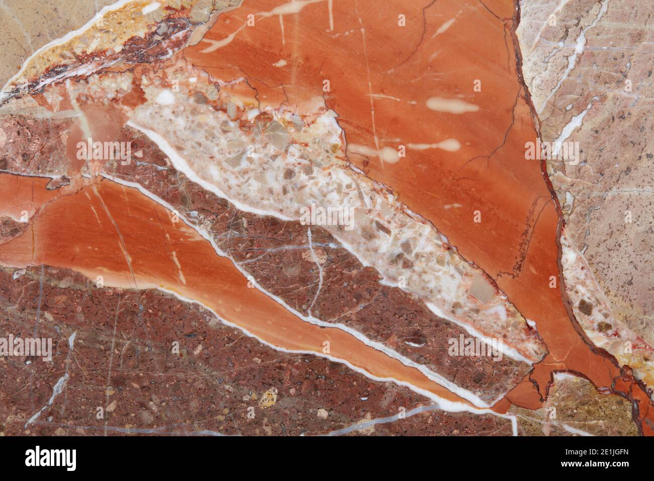 Variegated marble in gray, white and brown colors stone texture ...