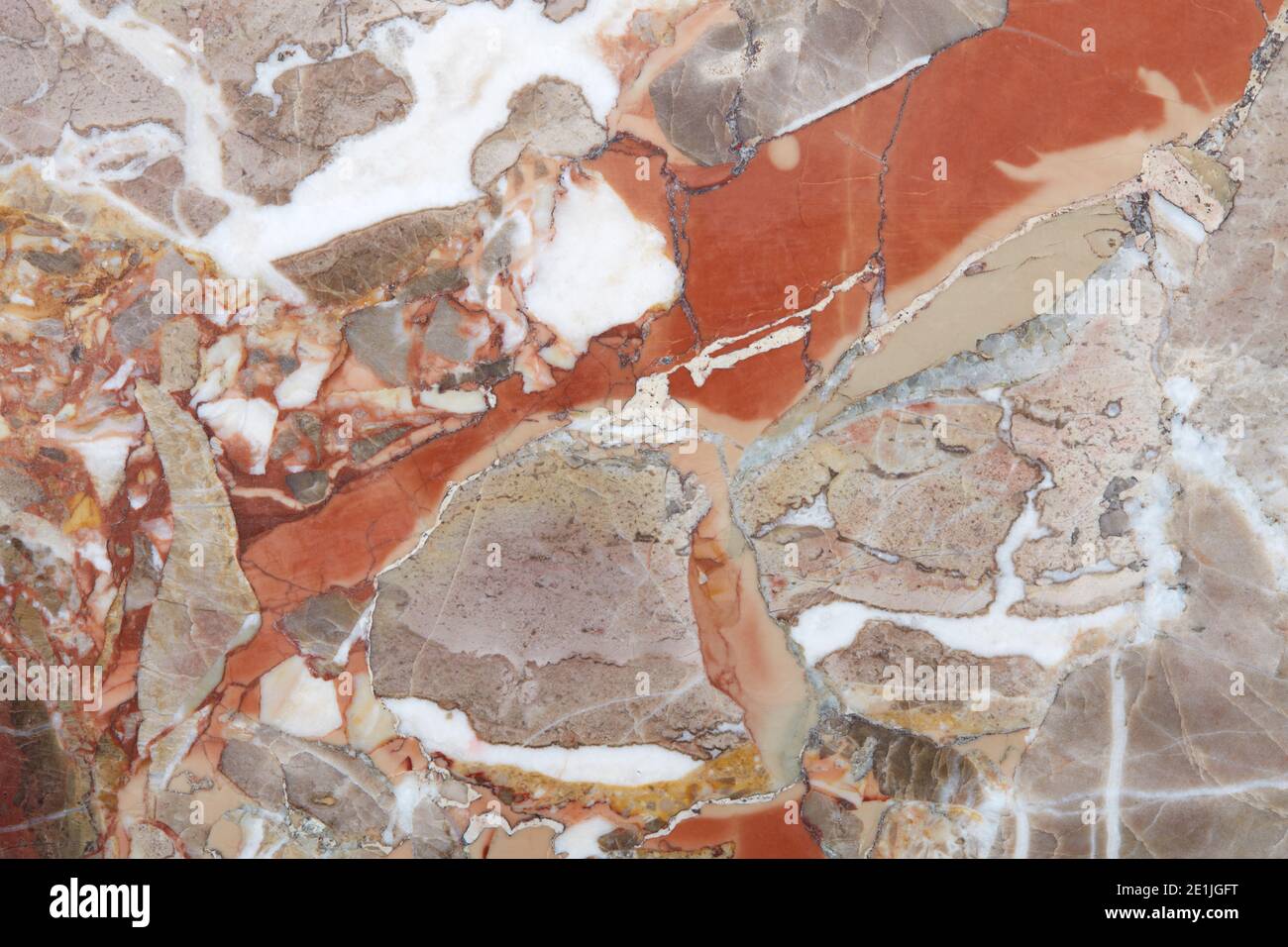 Variegated marble in gray, white and brown colors, polished stone ...