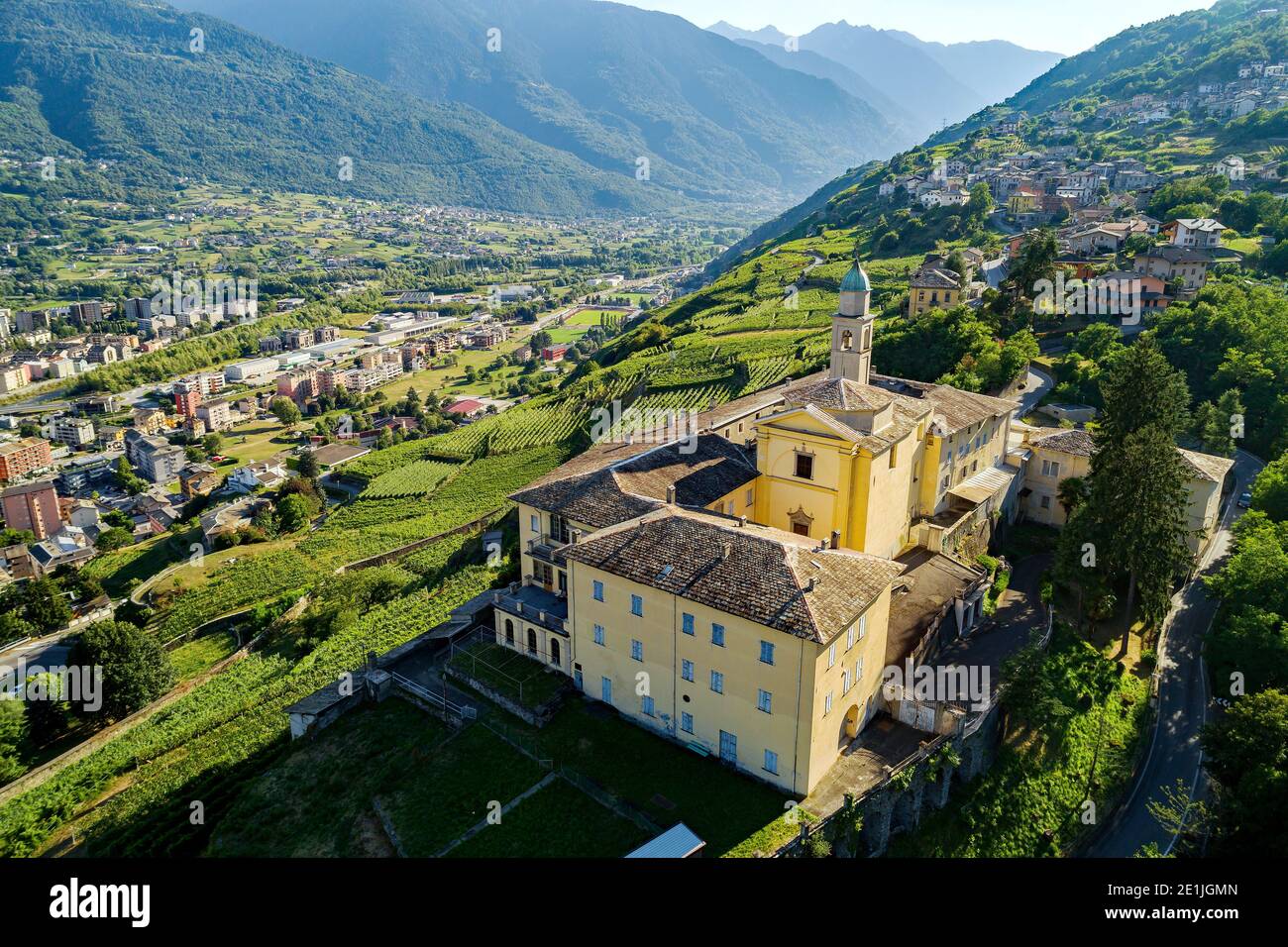 Aerial view of sondrio hi-res stock photography and images - Alamy