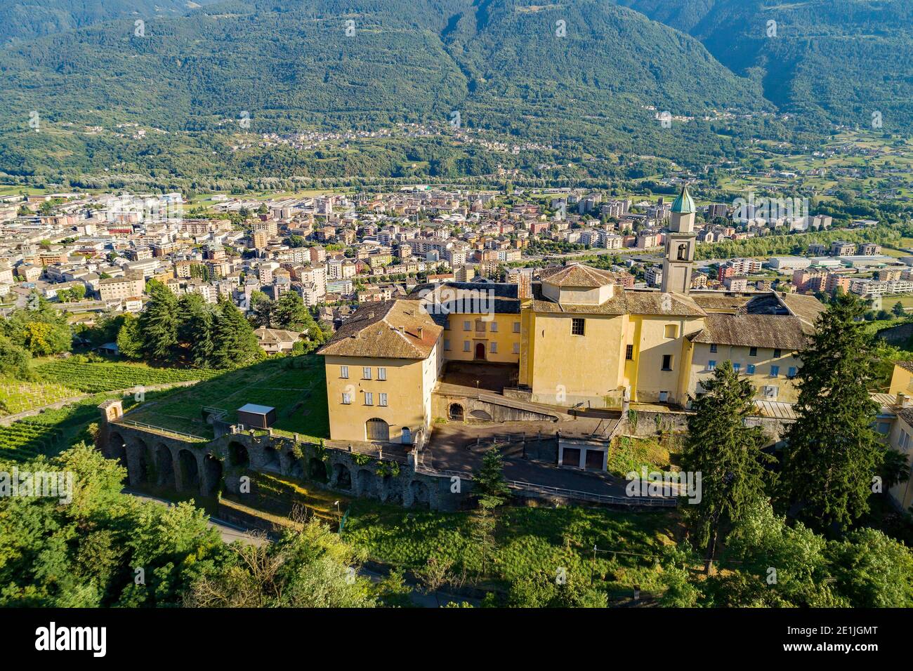 Aerial view of sondrio hi-res stock photography and images - Alamy