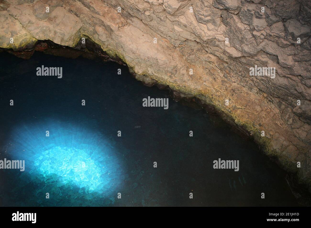 Buracona, the Blue Eye, natural lava pools is a real attraction in Sal ...