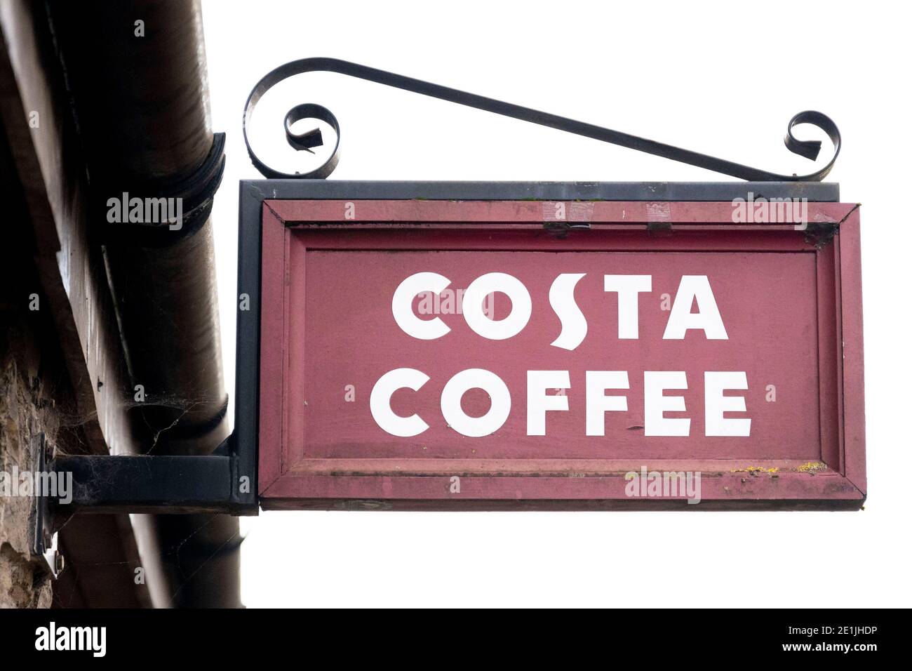 A close-up of a Costa Coffee store sign Stock Photo - Alamy