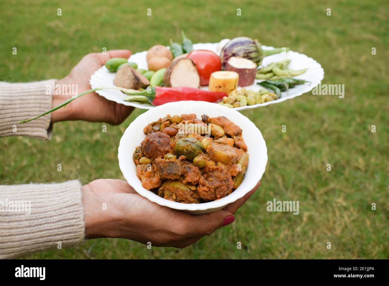 Undhiyu ingredients hi-res stock photography and images - Alamy