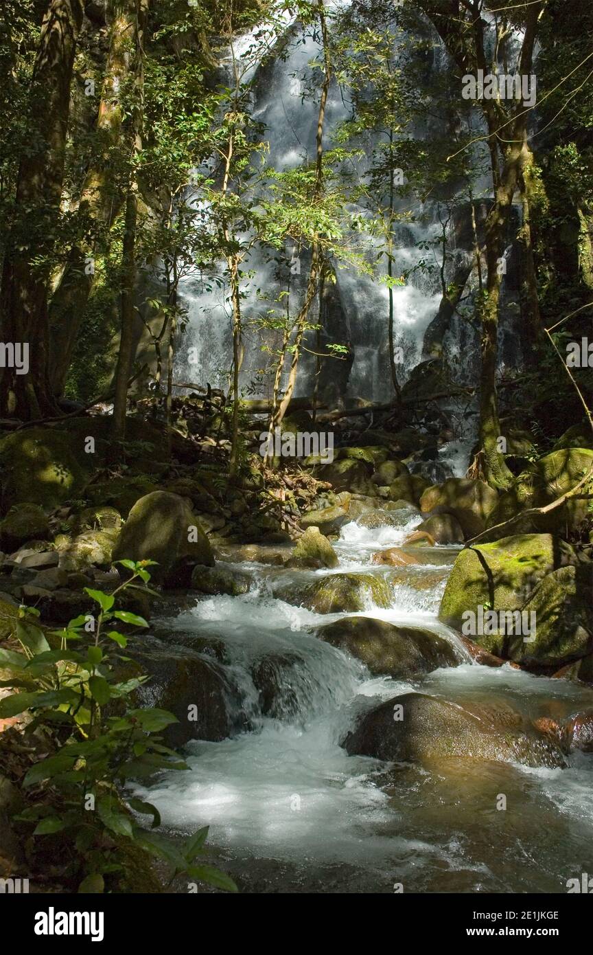 Waterfall at Volcano Rincon de la Vieja. Location: Parque Nacional ...