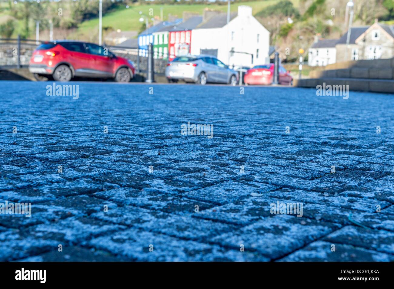 Bantry, West Cork, Ireland. 7th Jan, 2021. Ice was present on Bantry ...