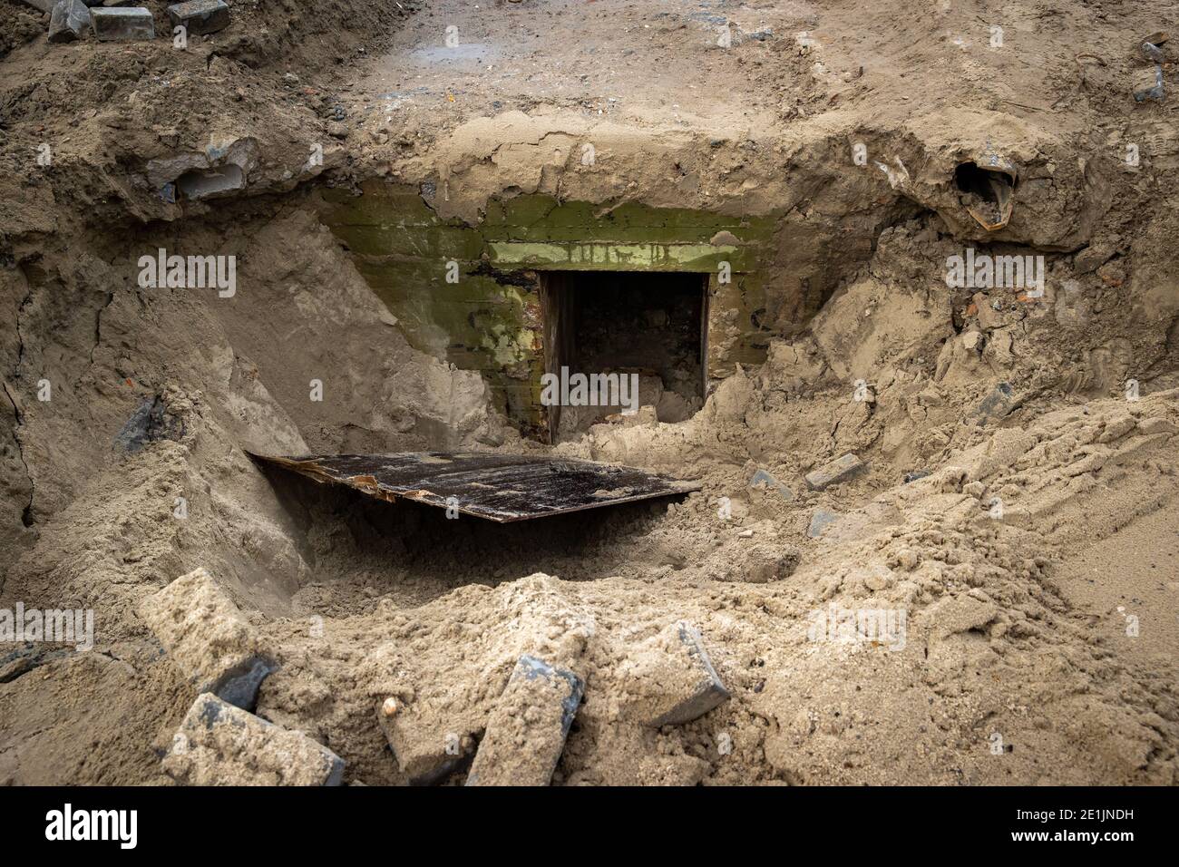 Illustration picture shows the German World War II bunker that was ...