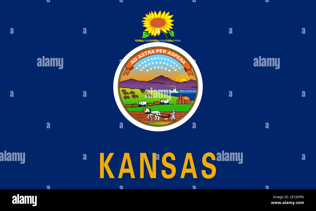 Flag of kansas hi-res stock photography and images - Alamy