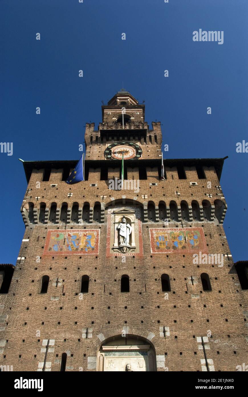 The Torre del Filarete is the central tower of the Castello Sforzesco ...
