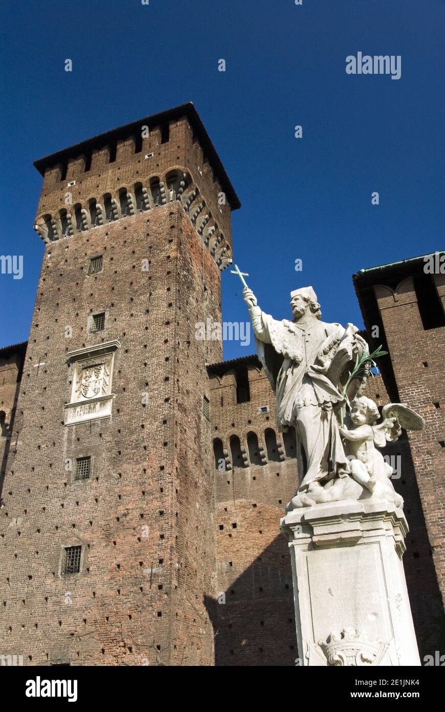 The Torre del Filarete is the central tower of the Castello Sforzesco ...