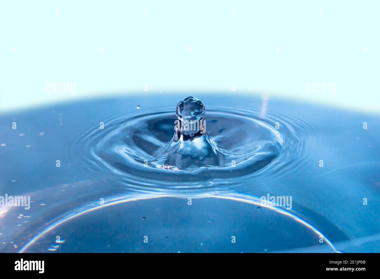 Abstract an outbreak of water. Splash of water close-up. Frozen water ...