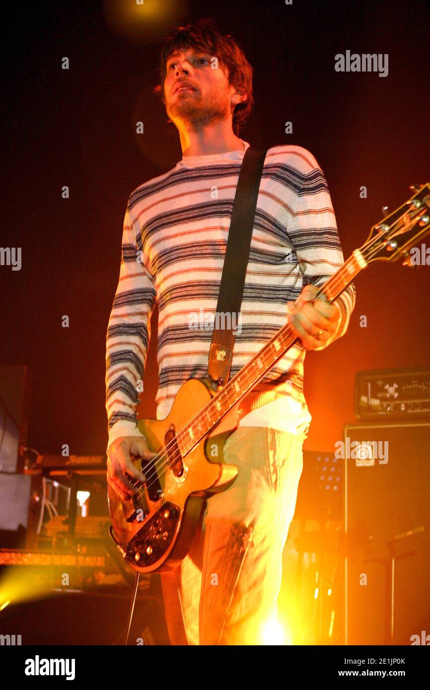 Blur in concert at The London Astoria, London, UK. 8th May 2003 Stock ...