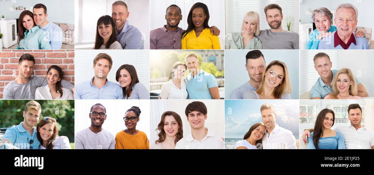 Collage couple sofa hi-res stock photography and images - Alamy