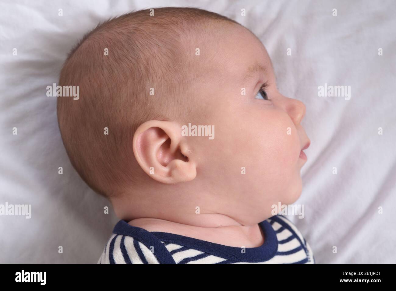 portrait of a baby in profile Stock Photo - Alamy