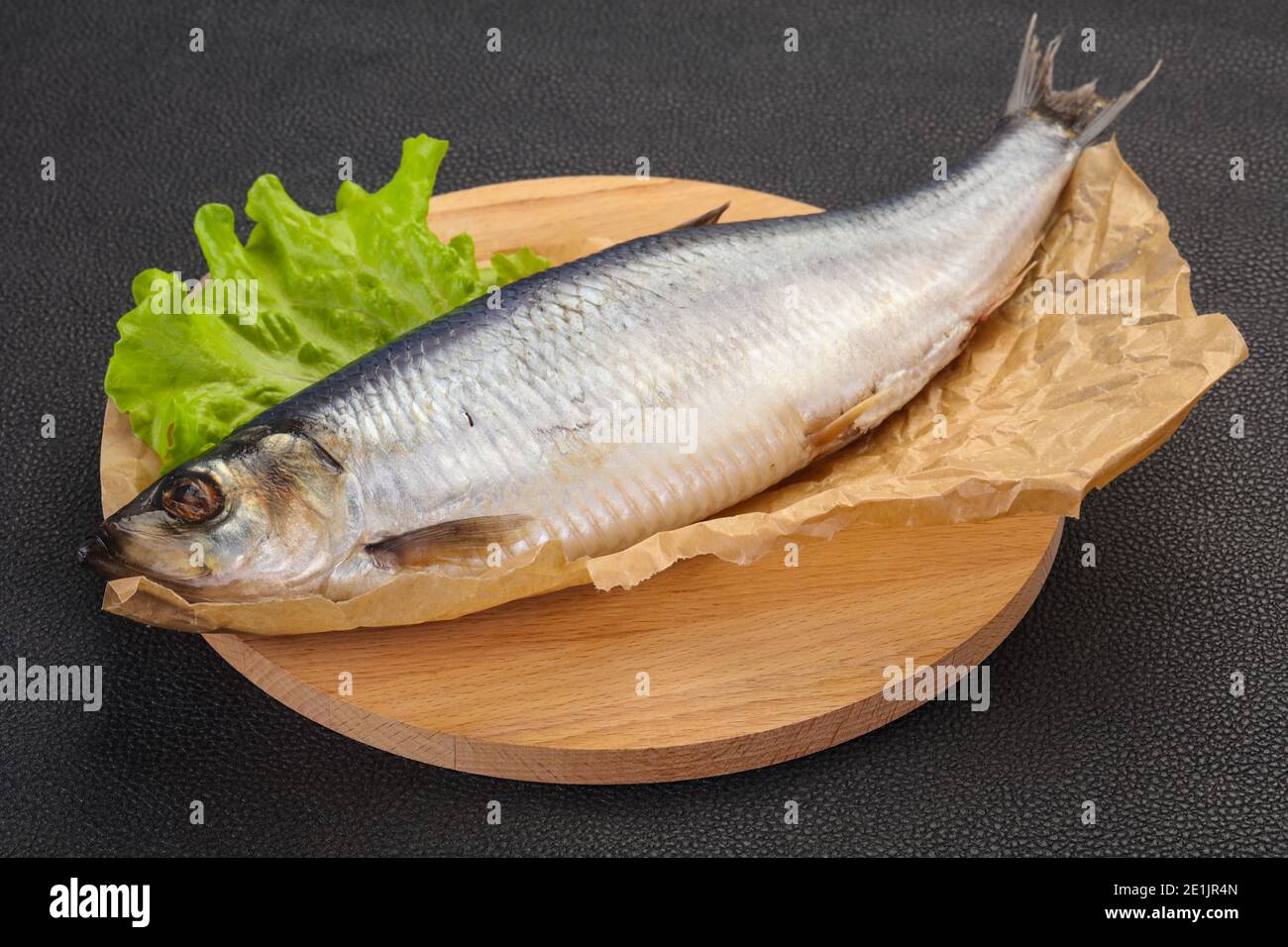 Salted herring fish ready for eat Stock Photo - Alamy