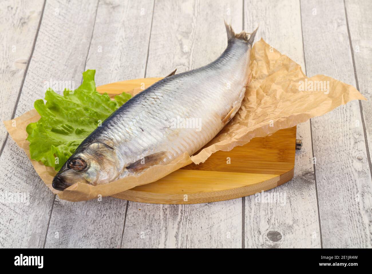 Salted herring fish ready for eat Stock Photo - Alamy