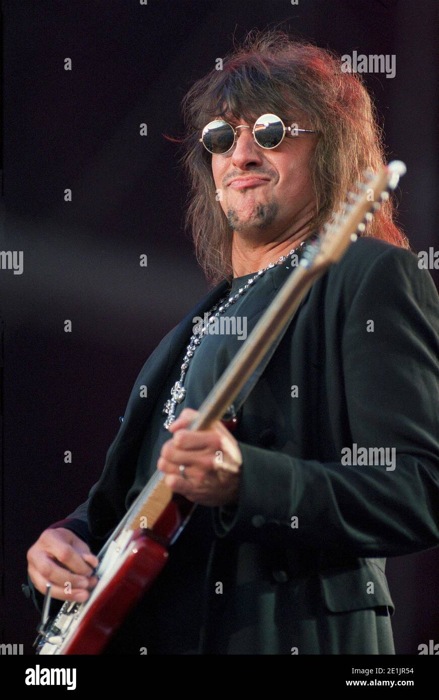 Bon Jovi in concert at Wembley Stadium in London, UK. 26th June 1995 ...