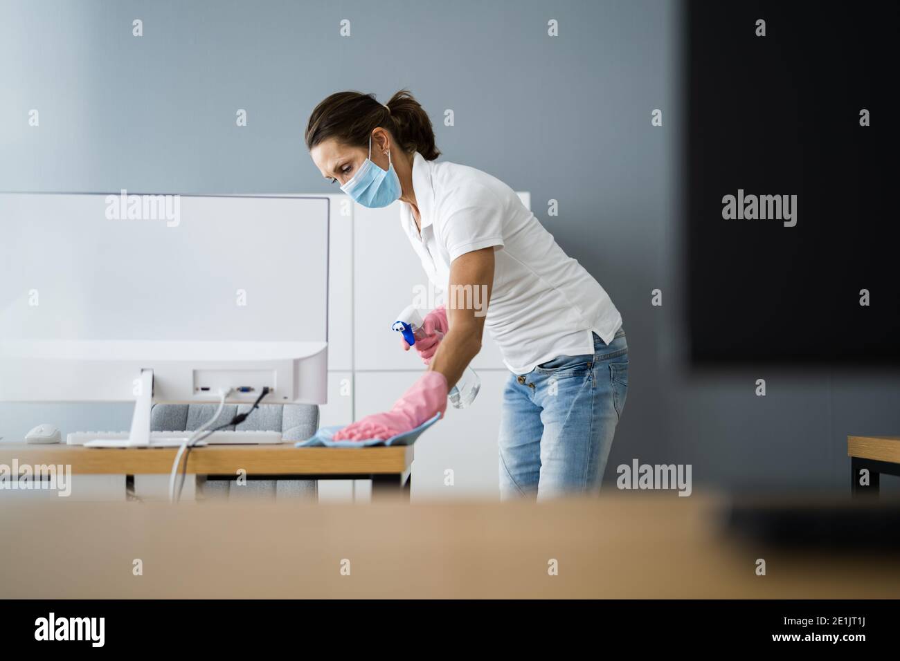 Hygiene in workplace hi-res stock photography and images - Alamy