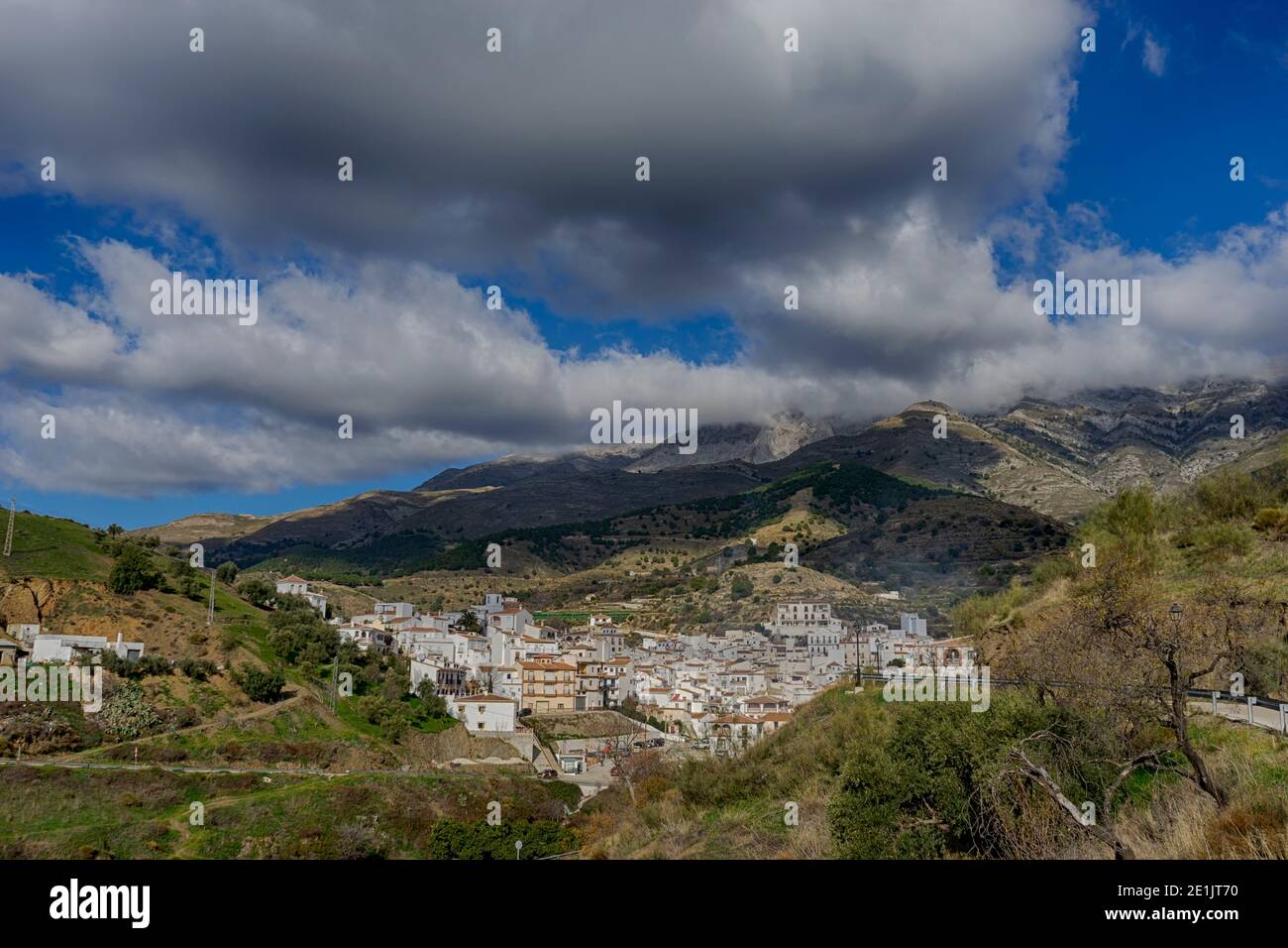 municipality of Sedella in the Axarquia region of Malaga, Andalusia ...