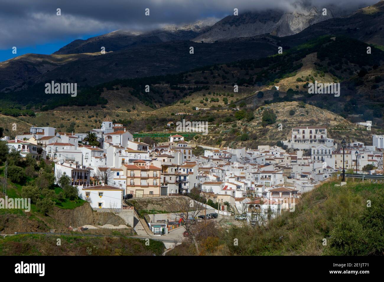 municipality of Sedella in the Axarquia region of Malaga, Andalusia ...