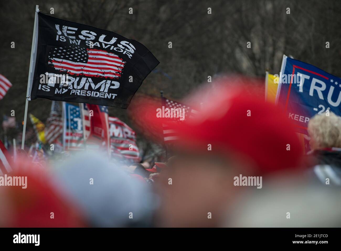 Save America Rally, moments before Capitol Protest begins. Washington ...