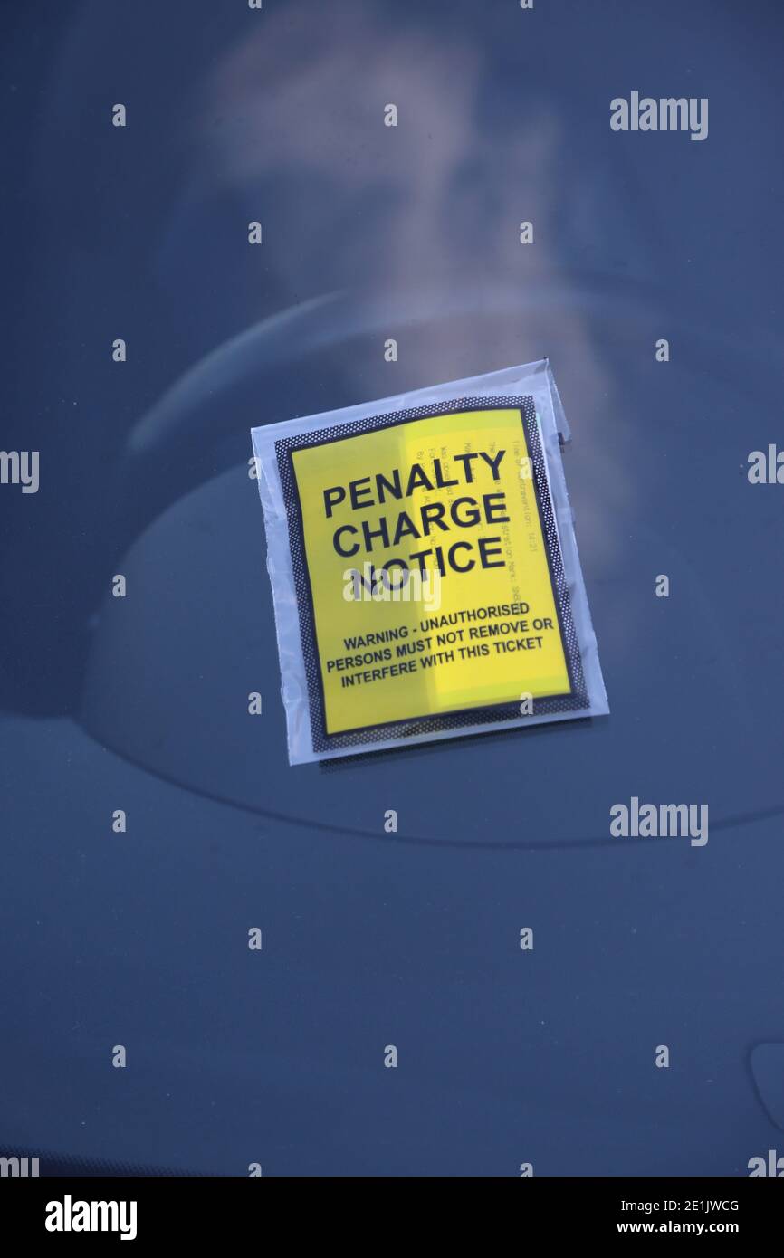 Parking tickets on car window hi-res stock photography and images - Alamy