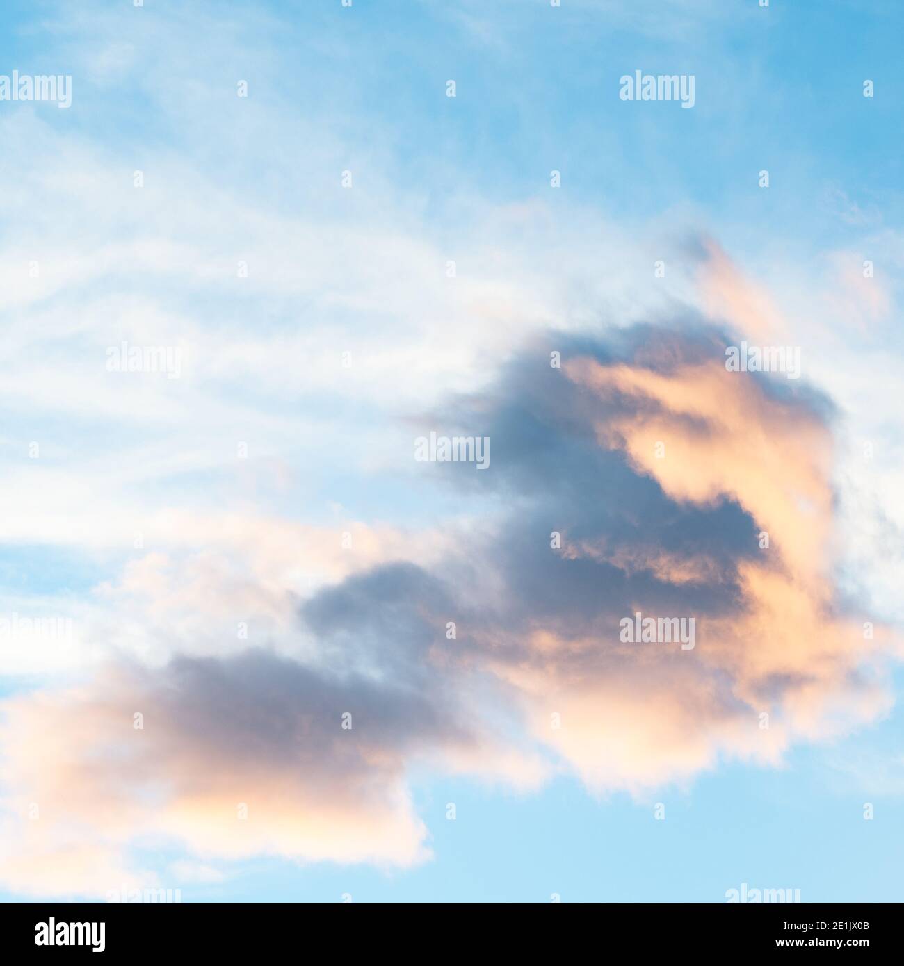Soft cloud texture on blue sky background Stock Photo - Alamy