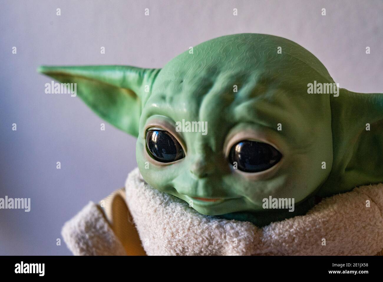 The Child, Grogu or baby Yoda, fictional character from the TV series ...
