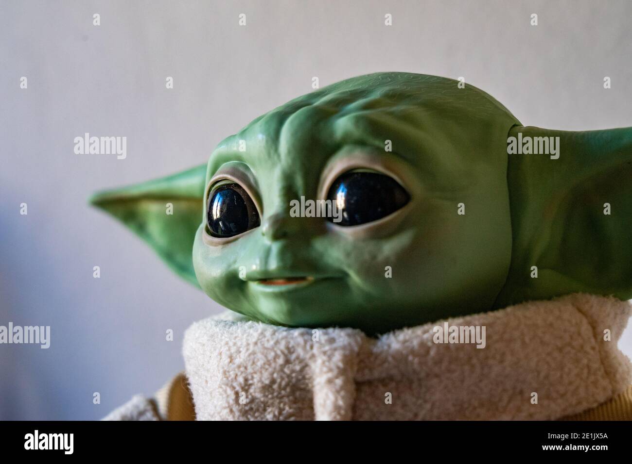 The Child, Grogu or baby Yoda, fictional character from the TV series ...