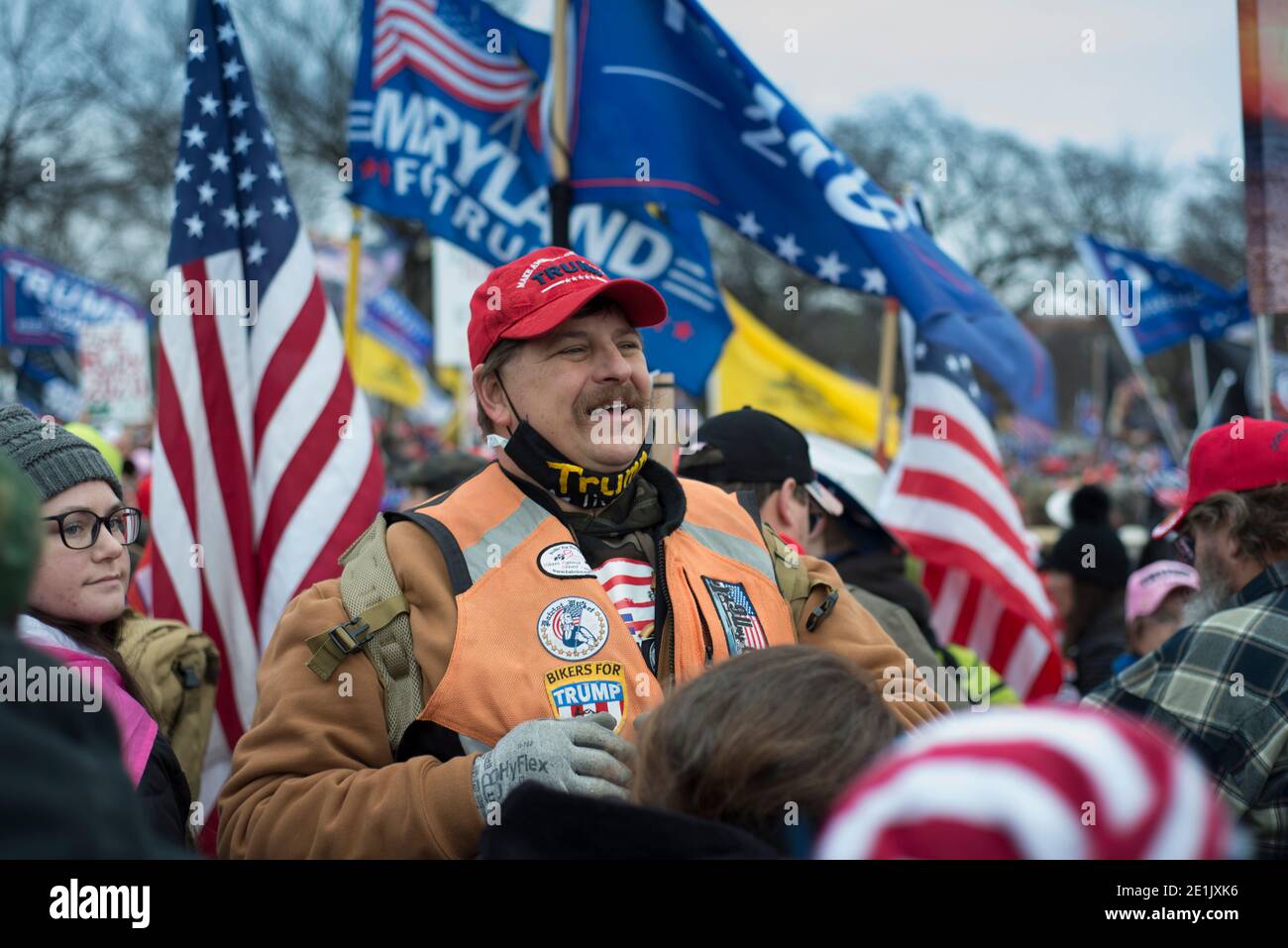 Save America Rally, moments before Capitol Protest begins. Washington ...
